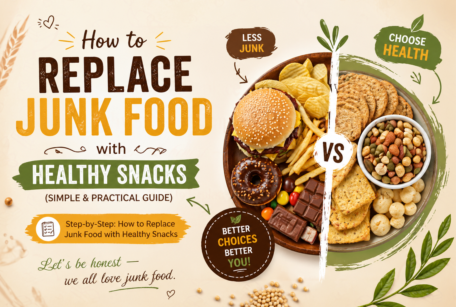 How to Replace Junk Food with Healthy Snacks | Easy Guide – Kha Kha Foods